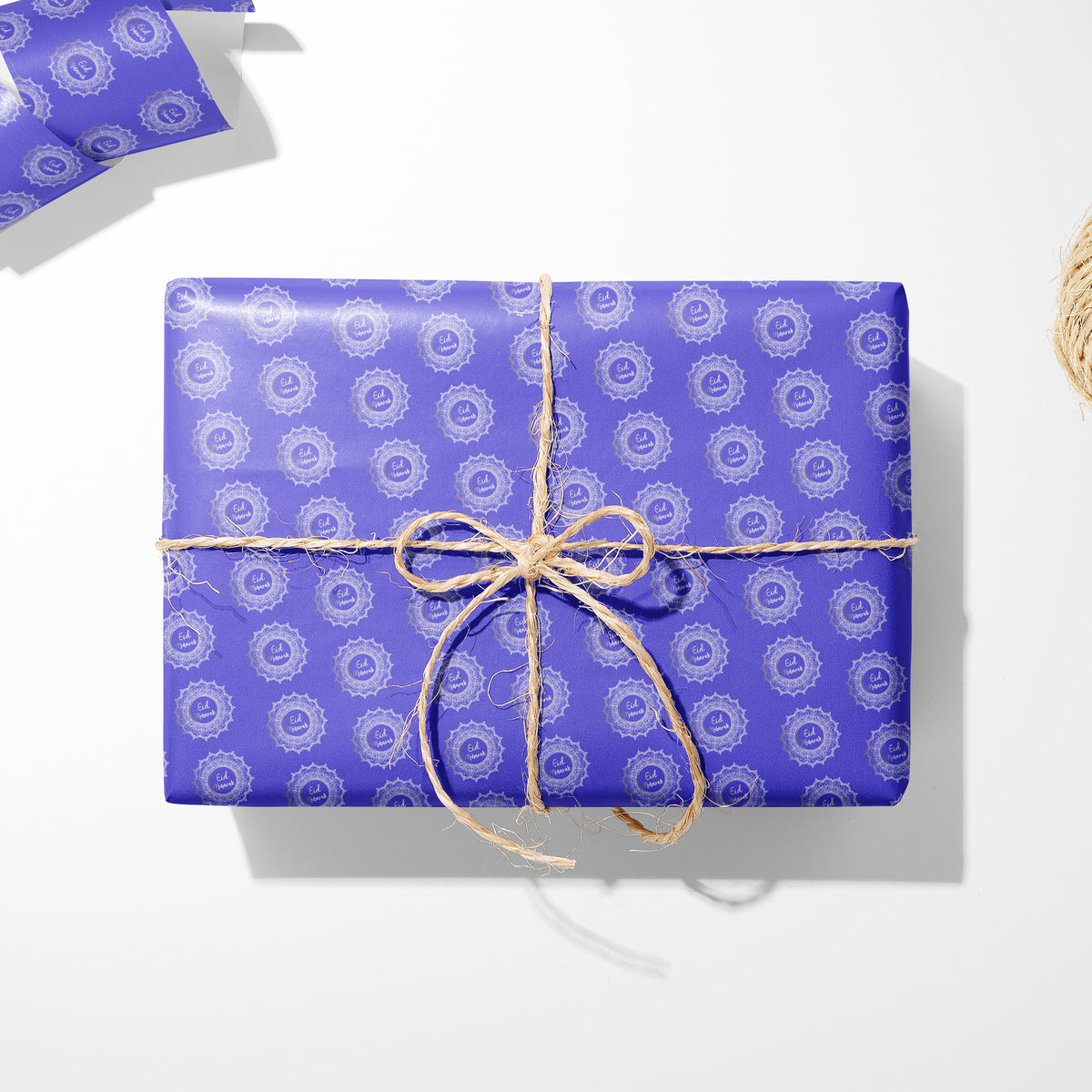 Eid Mubarak deep purple Wrapping Paper Sheet 100cm x 70cm – Silverlight ...
