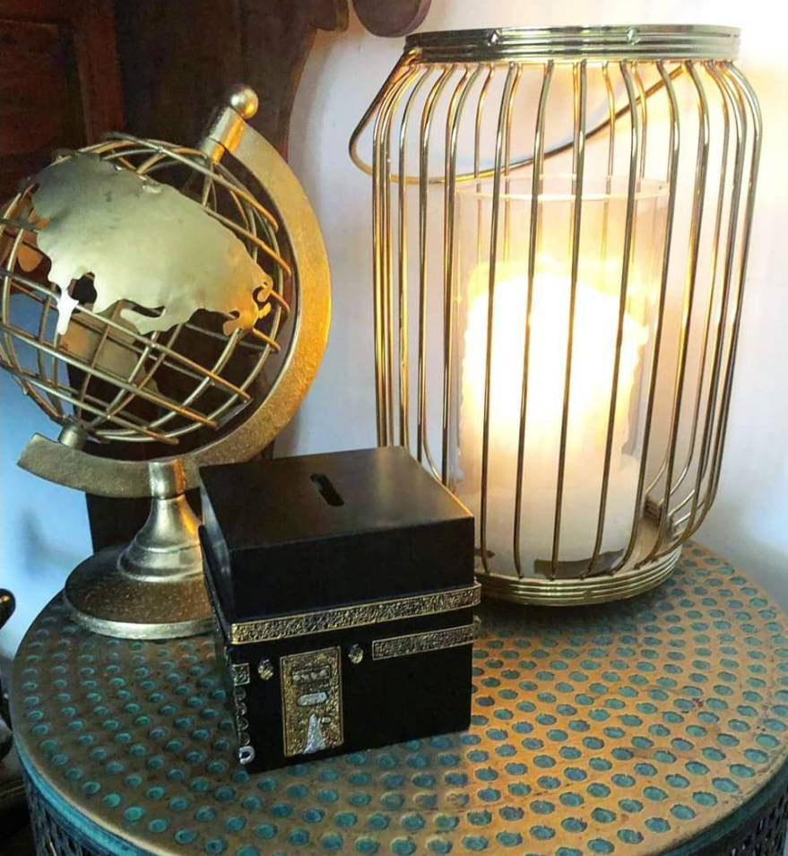 QC Kaaba shaped Sadaqah Money Box – Silverlight Gifts & Decor